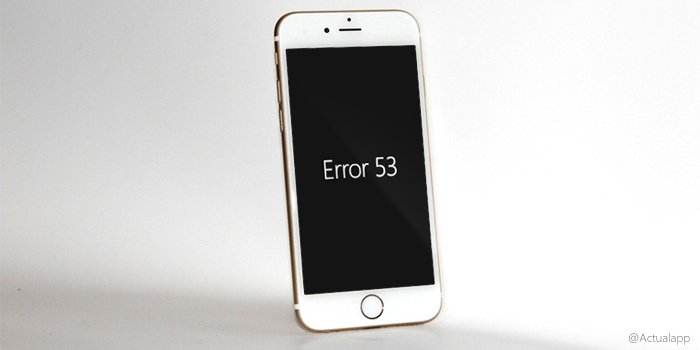 Apple lleva al extremo el Error 53 - Informática Serinfor Bilbao